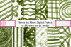 Green Ink Glitter Digital Papers Backgrounds Set - So Fontsy