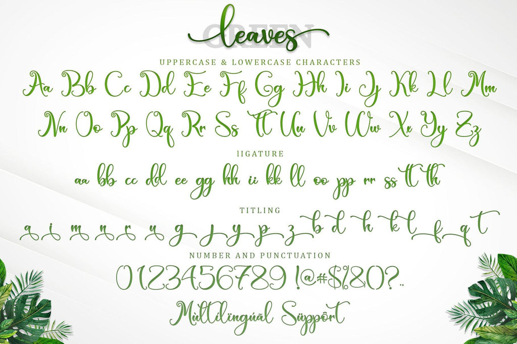 Green Leaves - So Fontsy