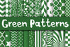 Green Patterns Digital Paper - So Fontsy