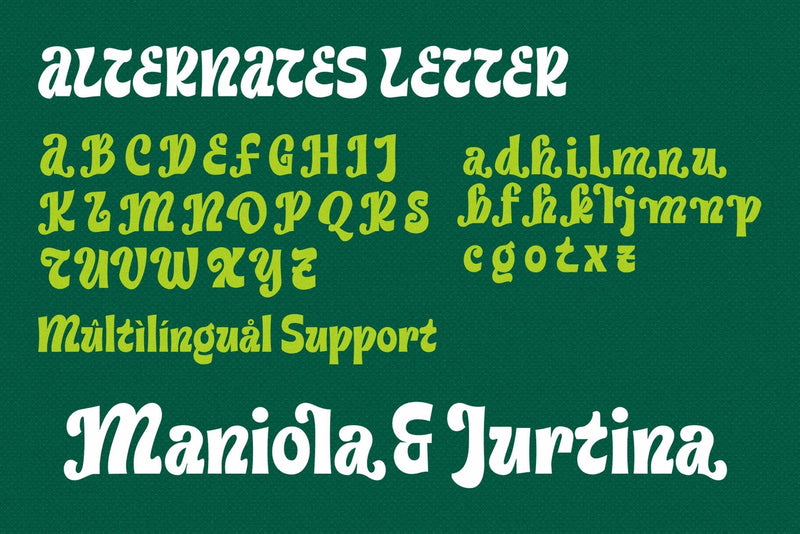 Green Peas - Decorative Font - So Fontsy