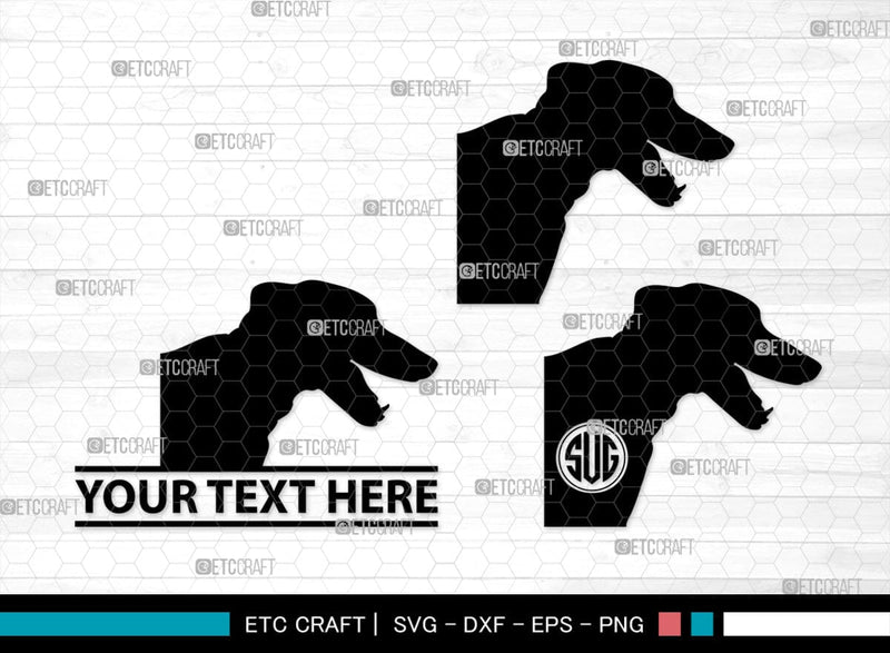 Greyhound Dog Monogram, Greyhound Dog Silhouette, Greyhound Svg, Dog ...