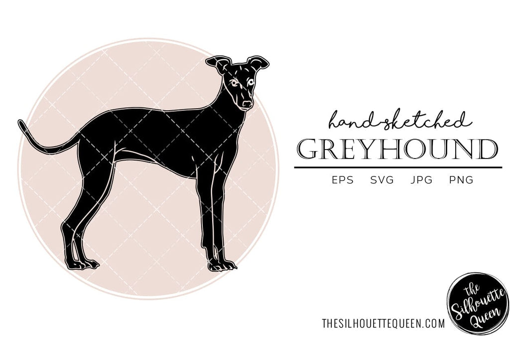 Greyhound Sketch - So Fontsy