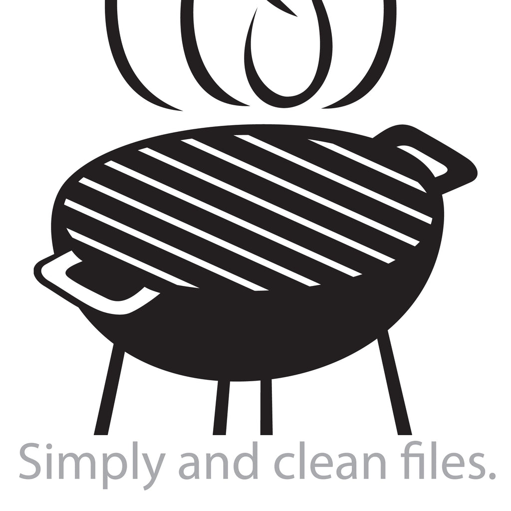 Grill - Cook Out. Cut files for Cricut. Clip Art silhouettes (eps, svg ...