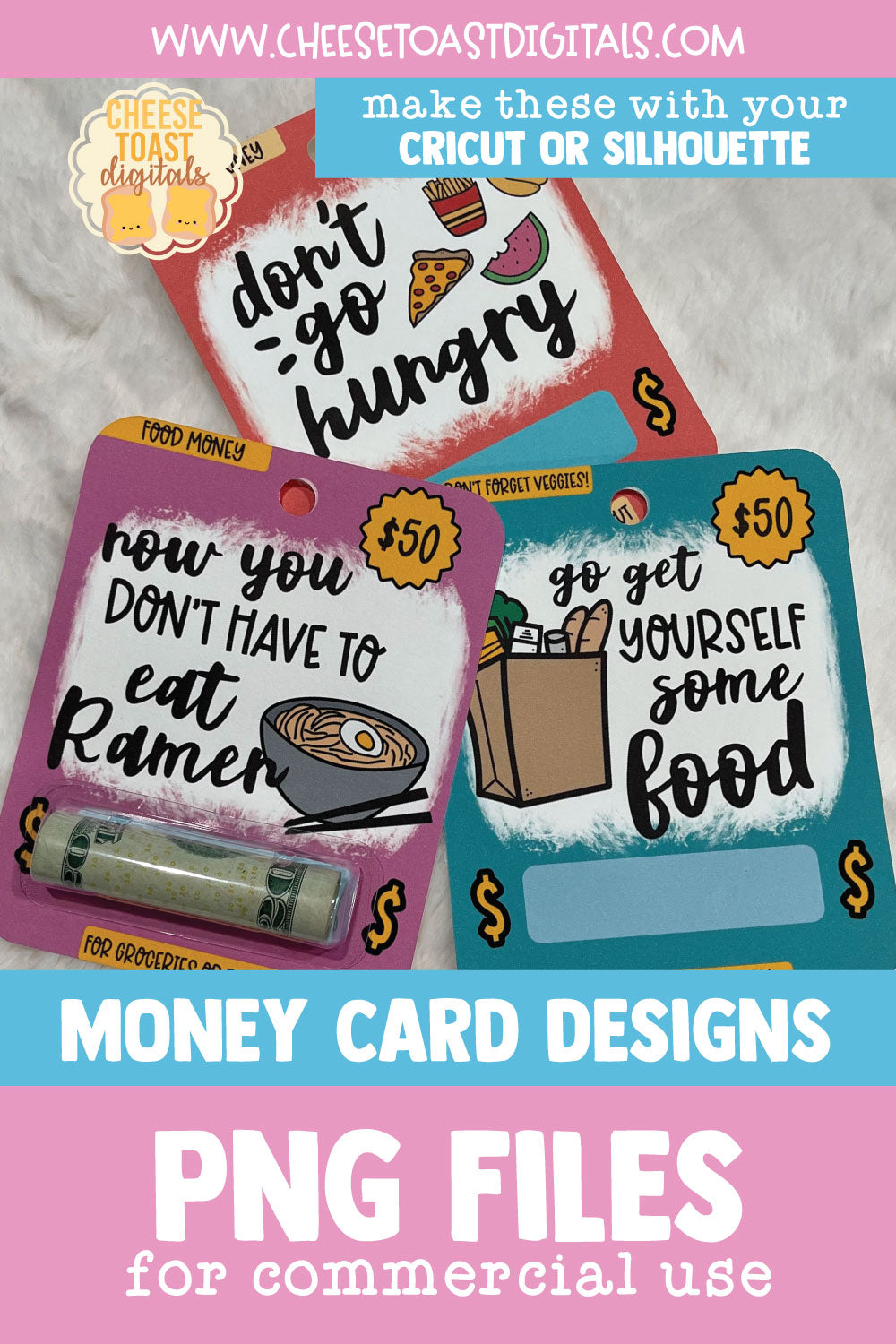 Grocery Money Card PNG Designs | Food Money Gift - So Fontsy