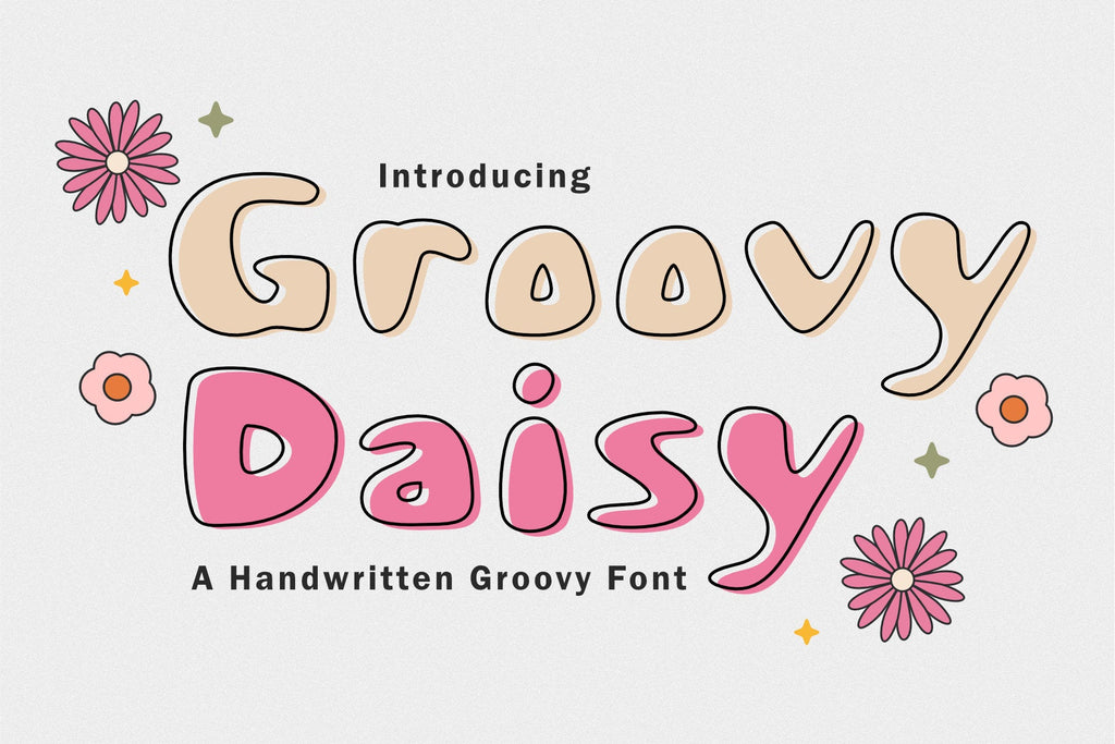 Groovy Daisy - Retro Groovy Font from Jimtype Studio - So Fontsy
