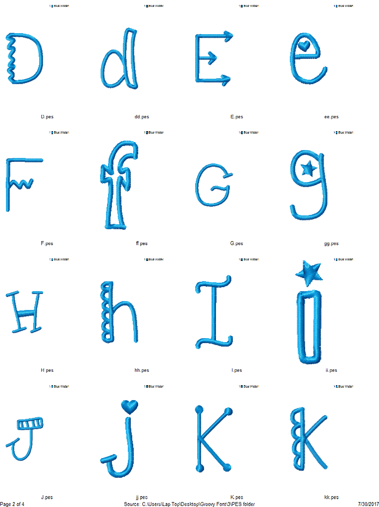 Groovy Embroidery Font - So Fontsy