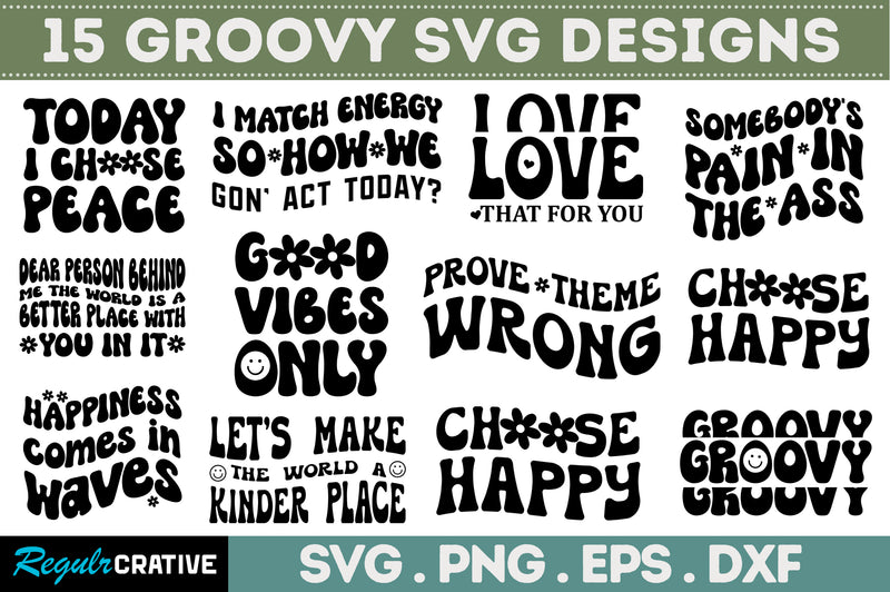 Groovy SVG Bundle - So Fontsy