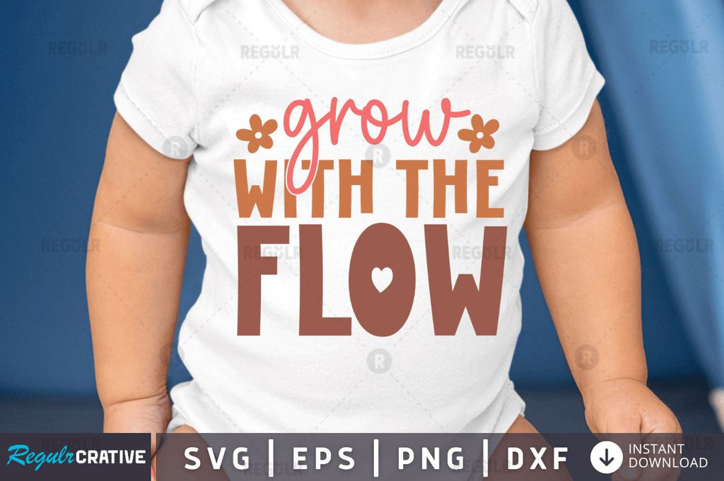 Grow with the flow SVG - So Fontsy