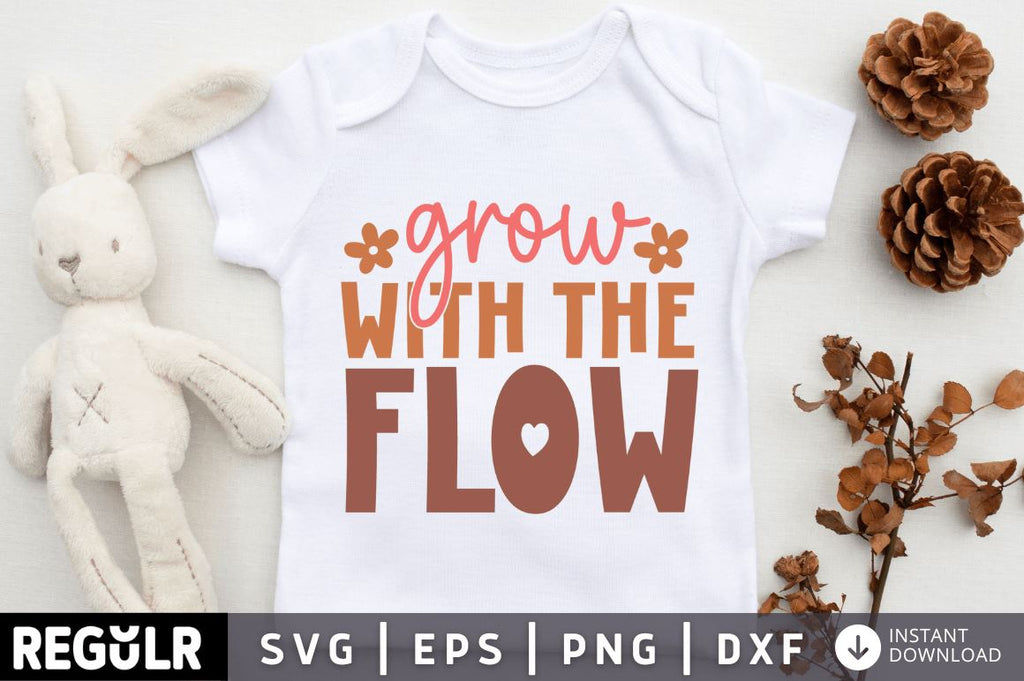 Grow with the flow SVG - So Fontsy