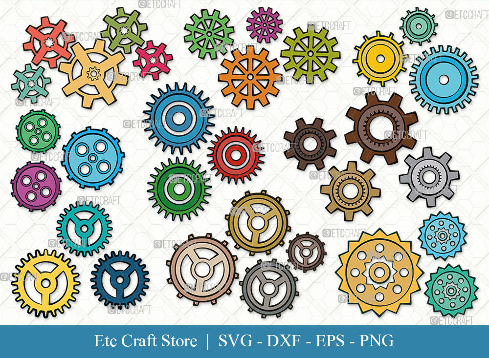 Growing Gears SVG, Gears Clipart, Metal Gears Svg, Machine Gear Svg ...