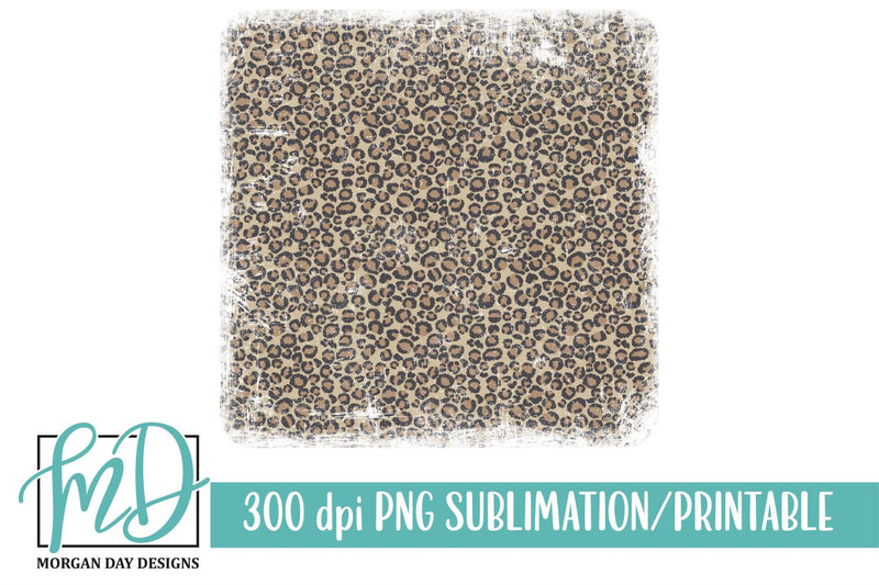 Grunge Leopard Backgorun Sublimation PNG - So Fontsy