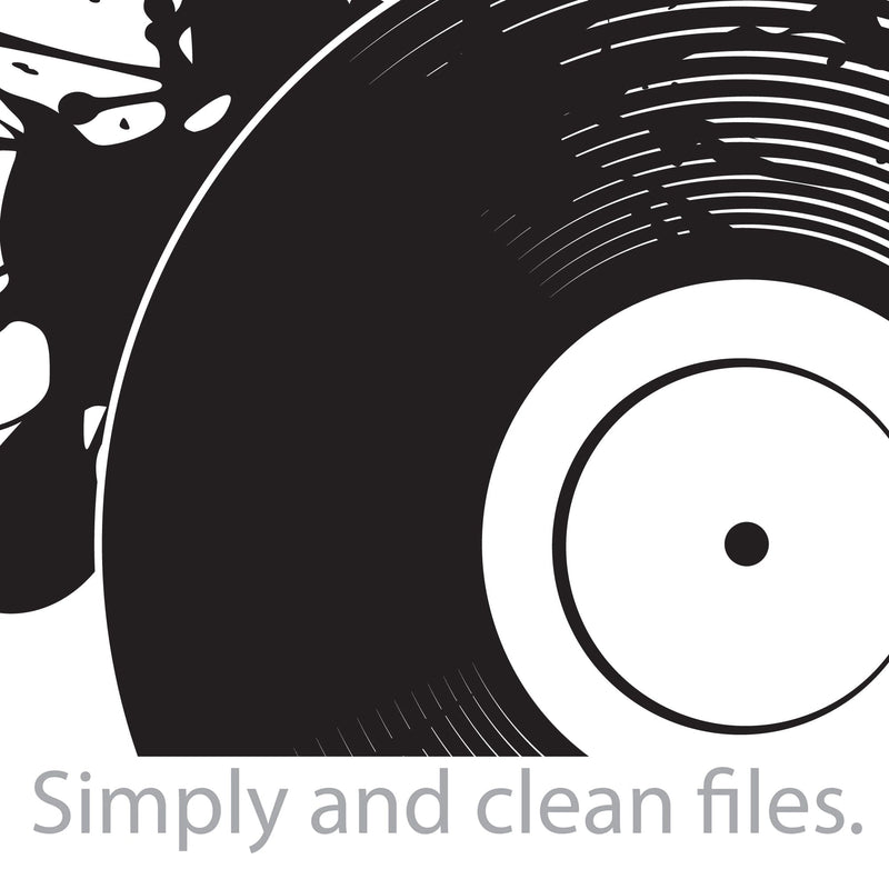 Grunge Vinyl Disc (record, ink spot, splatter, stain or splash). Cut ...