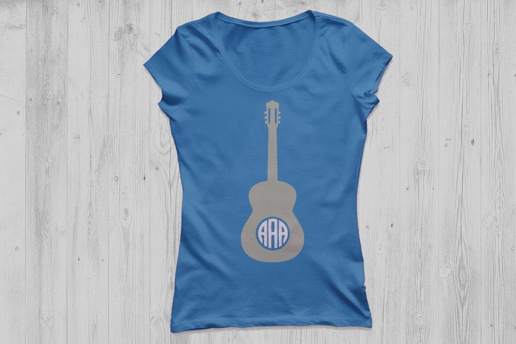Guitar Monogram| Electric Guitar SVG Cut Files - So Fontsy