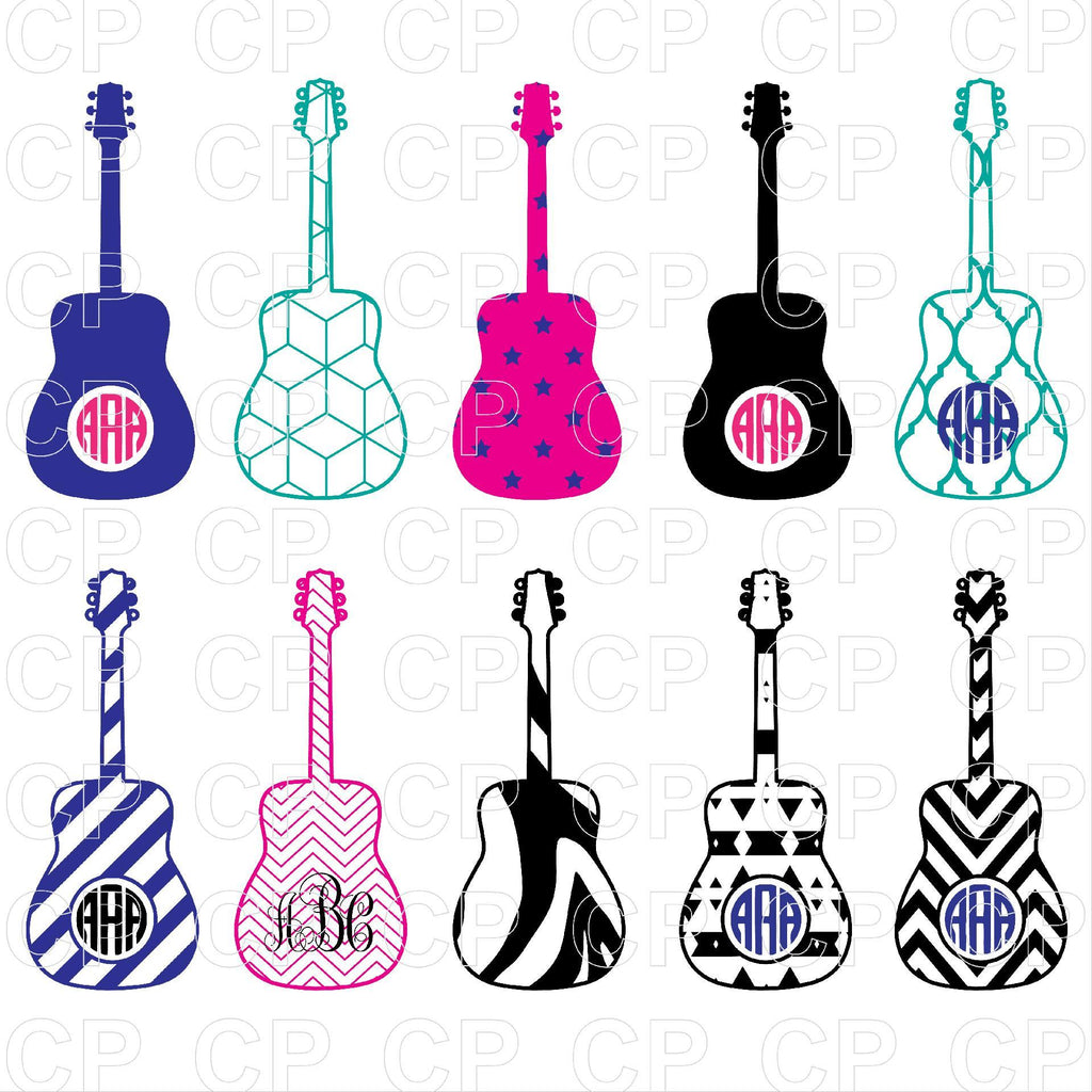 Guitar SVG Bundle - So Fontsy