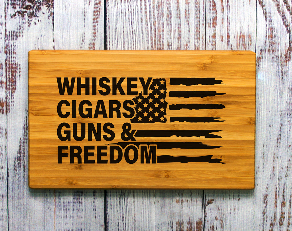 Guns and Freedom SVG Bundle, 4 Designs, Distressed Flag SVG, Whiskey ...