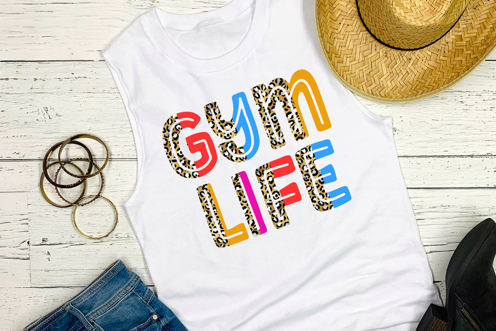 Gym Life Sublimation Design - So Fontsy