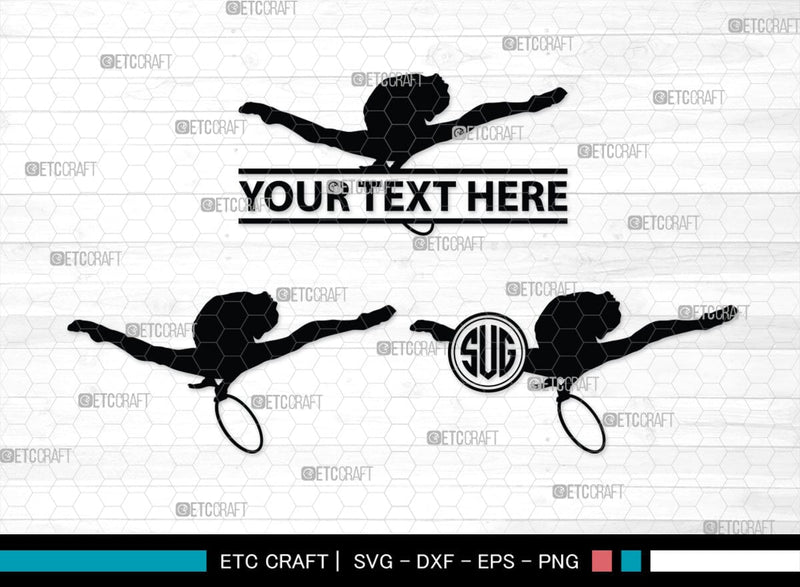 Gymnastic monogram, Gymnastic Silhouette, Gymnastics SVG, Gymnast Svg ...