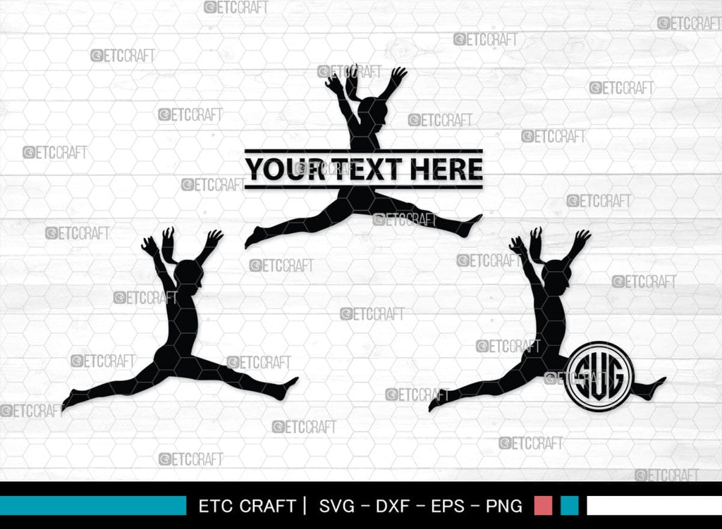 Gymnastic monogram, Gymnastic Silhouette, Gymnastics SVG, Gymnast Svg ...