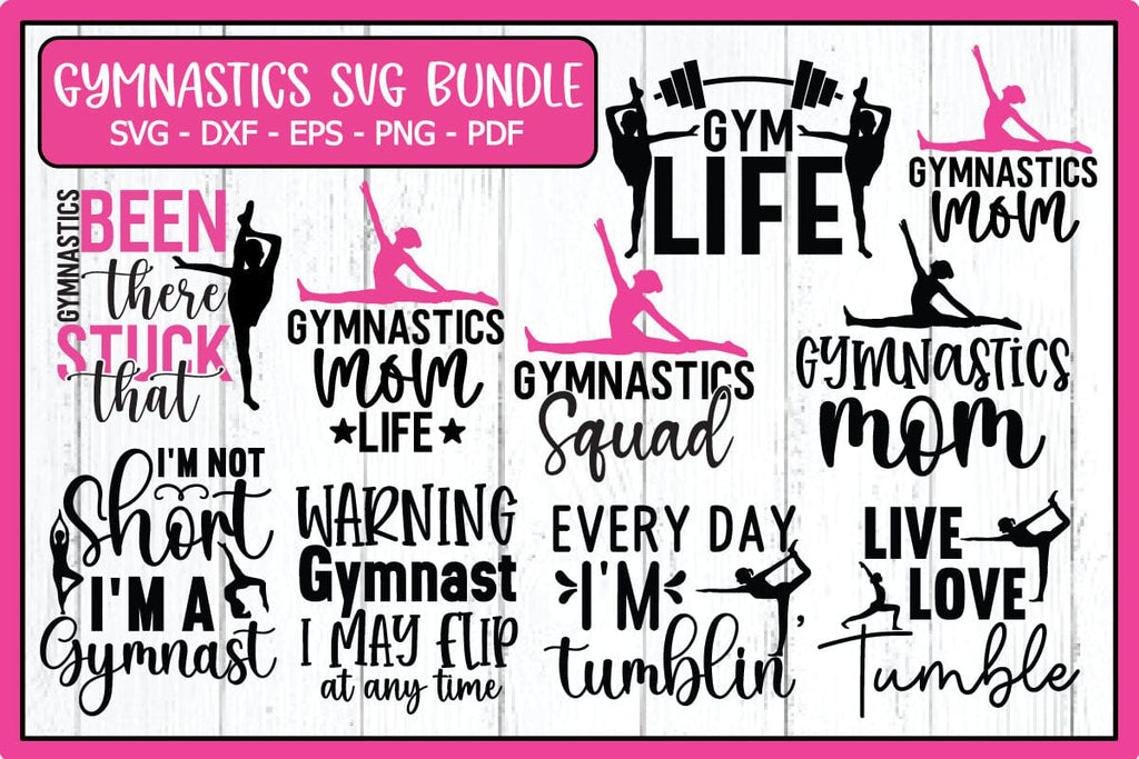 Gymnastics SVG, Gymnastics SVG Bundle, SVG Bundles, Gymnast Cut File ...