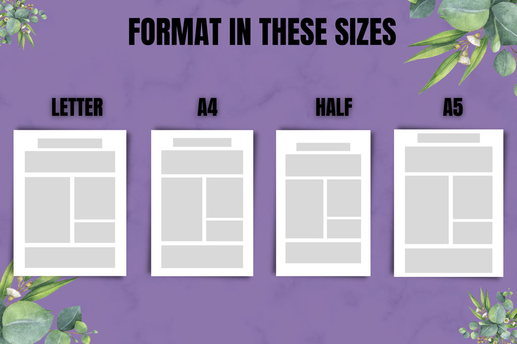 Habit Tracker Printable Canva Template - So Fontsy