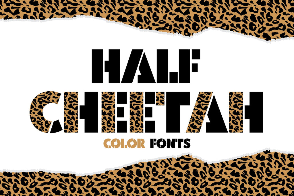 Half Cheetah Color fonts - So Fontsy