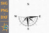 Half Compass SVG, PNG, DXF Digital Files Include - So Fontsy