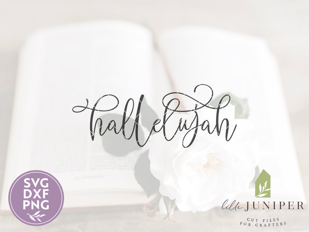 Hallelujah SVG | Religious SVG | Farmhouse Sign Design - So Fontsy