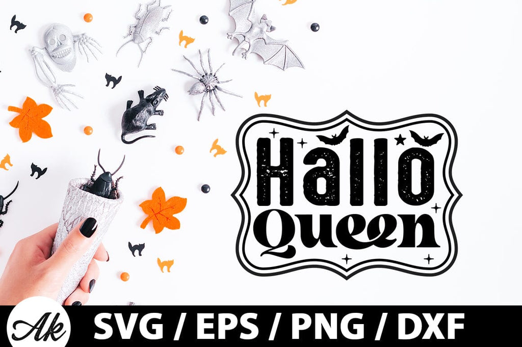 Hallo queen SVG - So Fontsy
