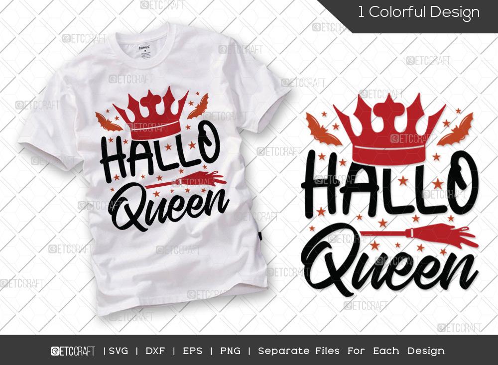 Halloqueen SVG Cut File | Crown Svg | Hallo Queen Svg | Bats Svg ...