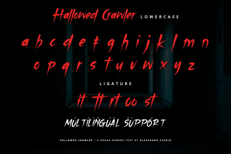 Hallowed Crawler - Rough Font - So Fontsy