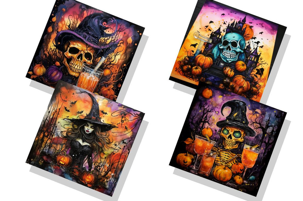 Halloween Alcohol Ink bundle - So Fontsy