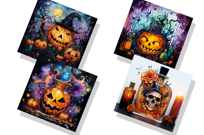 Halloween Alcohol Ink bundle - So Fontsy