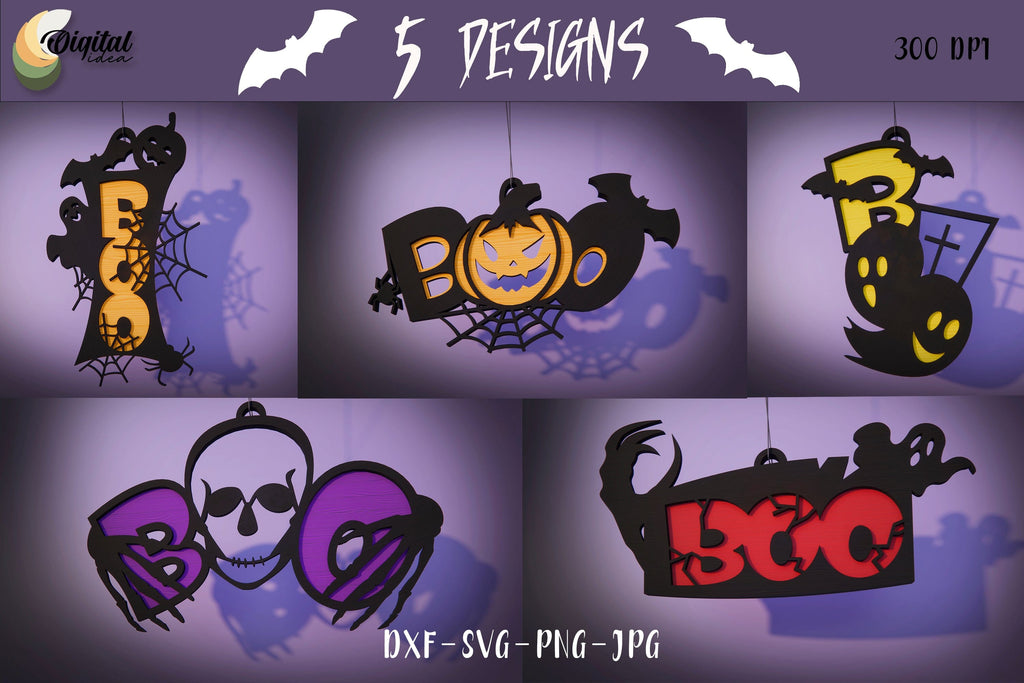 Halloween BOO Quotes | Ghosts | Monsters | Skeletons | Pumpkins - So Fontsy