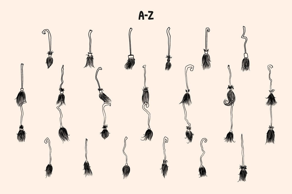 Halloween Broom - Dingbat Font - So Fontsy