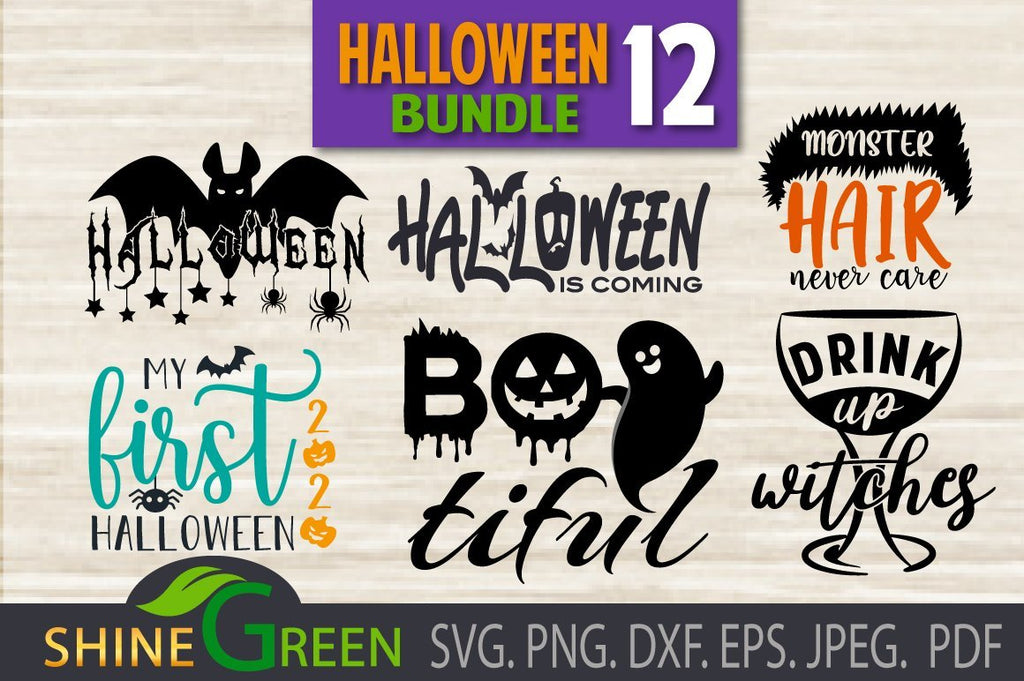 Halloween Bundle SVG - Autumn, Fall Holidays DXF, PNG - So Fontsy