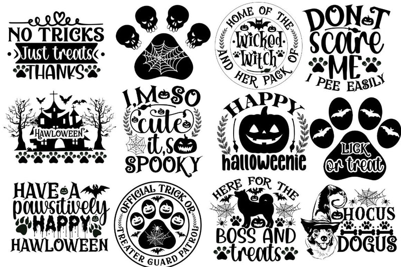Halloween Dog SVG Bundle, Halloween Dog Bandala svg Bundle - So Fontsy