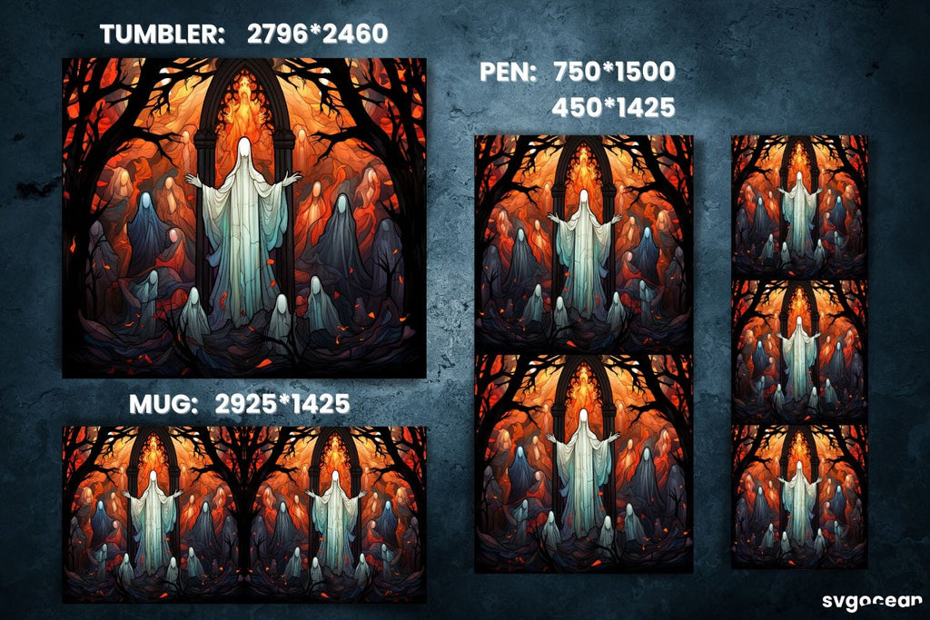 Halloween Entities Bundle | Tumbler | Mug | Pen - So Fontsy