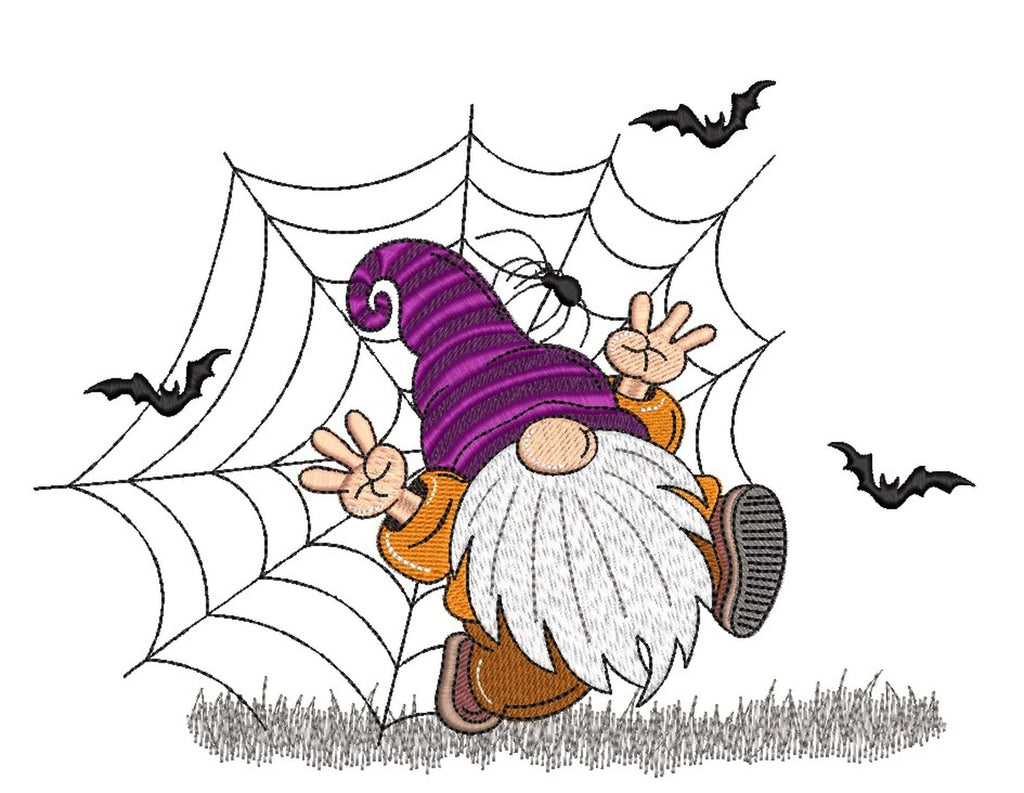 Halloween Gnome Embroidery Design - So Fontsy