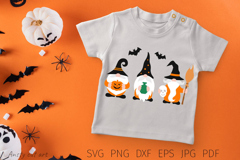 Halloween Gnome. Gnome svg cut files. Gnome family, fall - So Fontsy