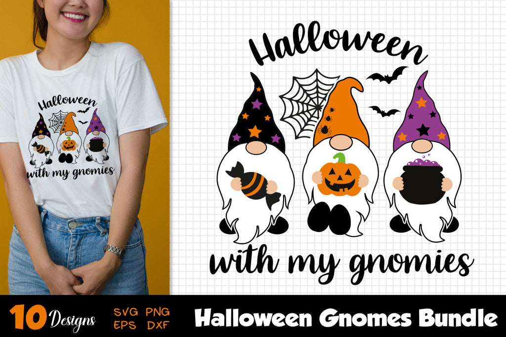 Halloween Gnomes Bundle Svg, Gnomes Svg, Halloween Svg - So Fontsy