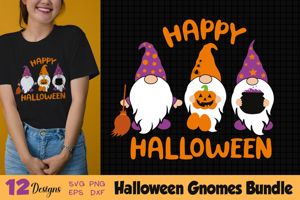 Halloween Gnomes Svg, Halloween Gnomes Bundle, Gnomes Svg, Halloween ...
