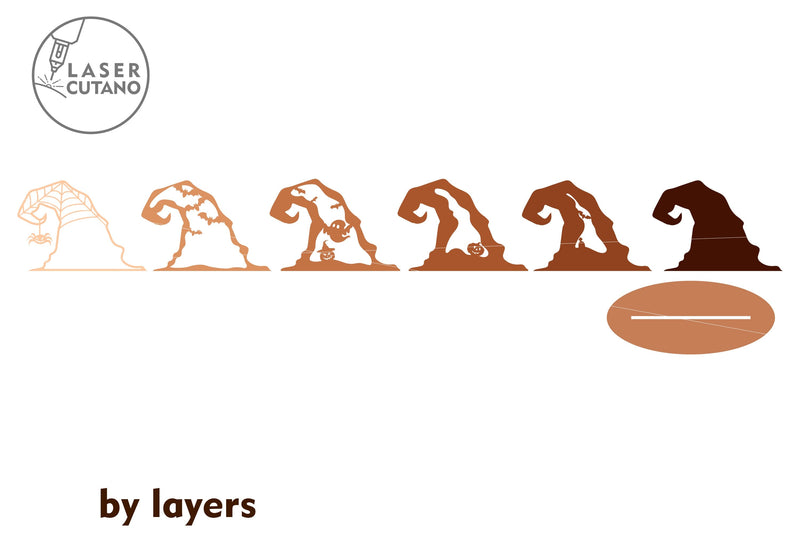 Halloween Hat Laser Cut Template - So Fontsy