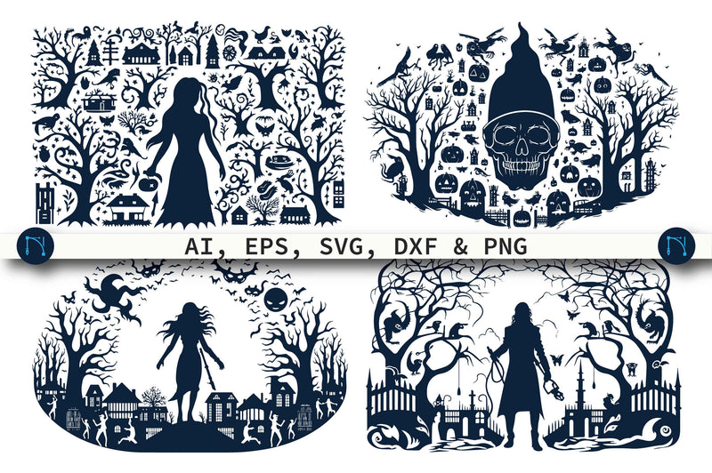 Halloween Horror Element SVG Bundle - So Fontsy