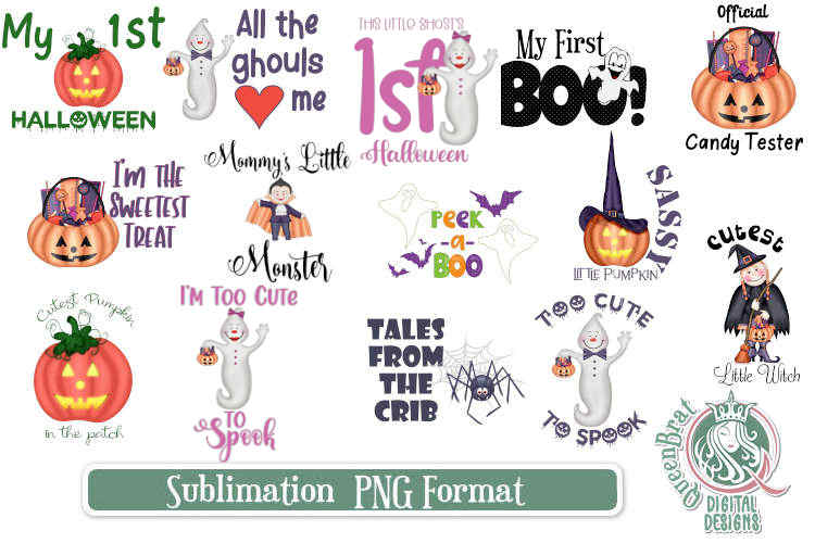Halloween Kids Sublimation Bundle - So Fontsy