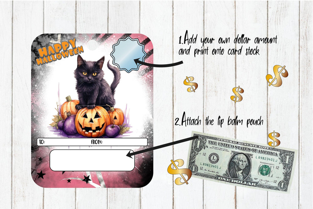 Halloween Money Card Bundle - Printable Designs - So Fontsy