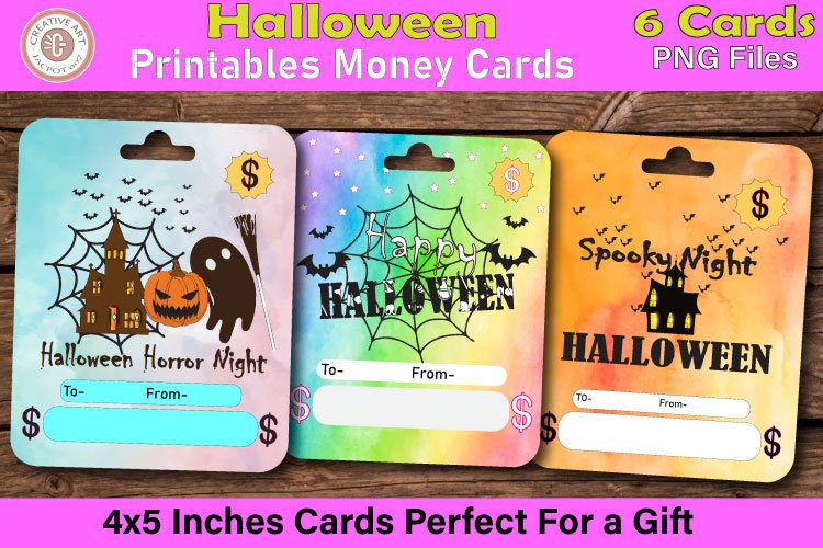 Halloween Money Card Design 6 Unique Wed - So Fontsy
