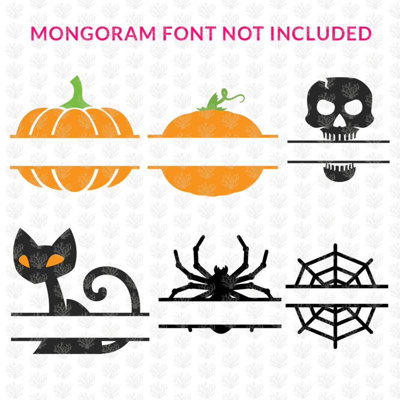 Halloween Monogram & Frames Bundle – Halloween SVG EPS DXF PNG Cutting ...