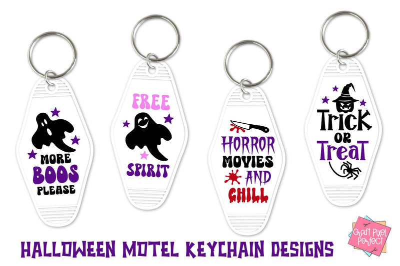 Halloween Motel Keychain SVG Bundle, Witch Hotel Keychain Svg - So Fontsy