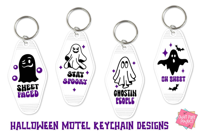 Halloween Motel Keychain SVG Bundle, Witch Hotel Keychain Svg - So Fontsy