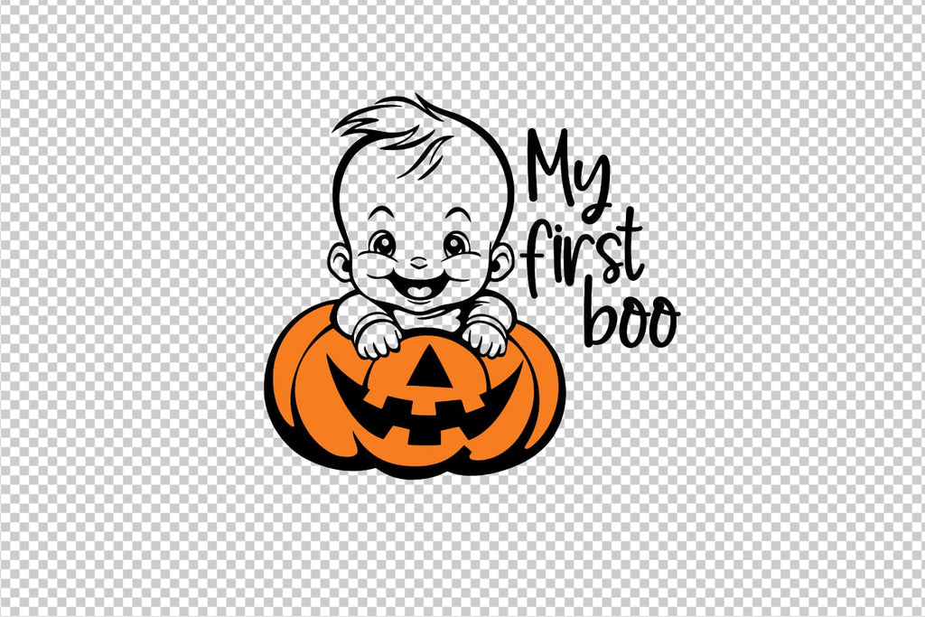 Halloween, My first boo, SVG file - So Fontsy